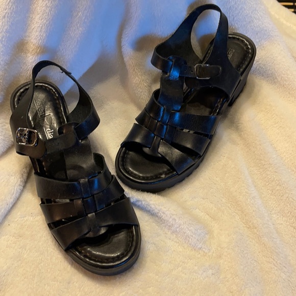 Seven Dials | Shoes | Seven Dials Size 95 Black Block 3 Inch Sandals ...